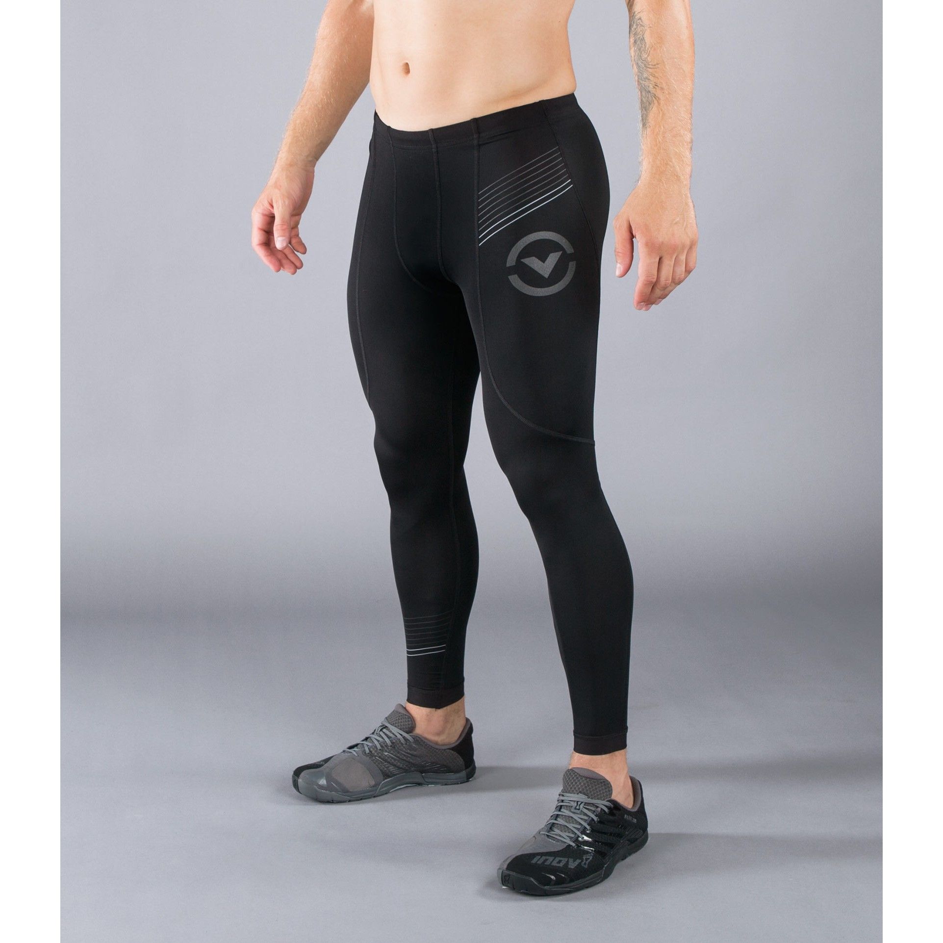 Virus Mens Pinstripe Bioceramic V2 Compression Tech Pants Au9 5
