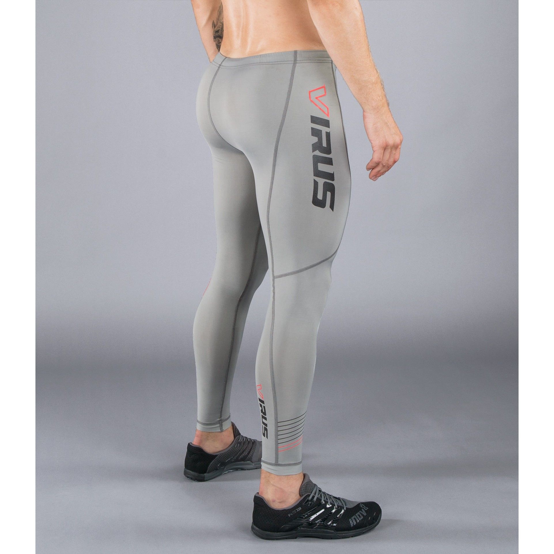 Virus Mens Pinstripe Bioceramic V2 Compression Tech Pants Au9 5