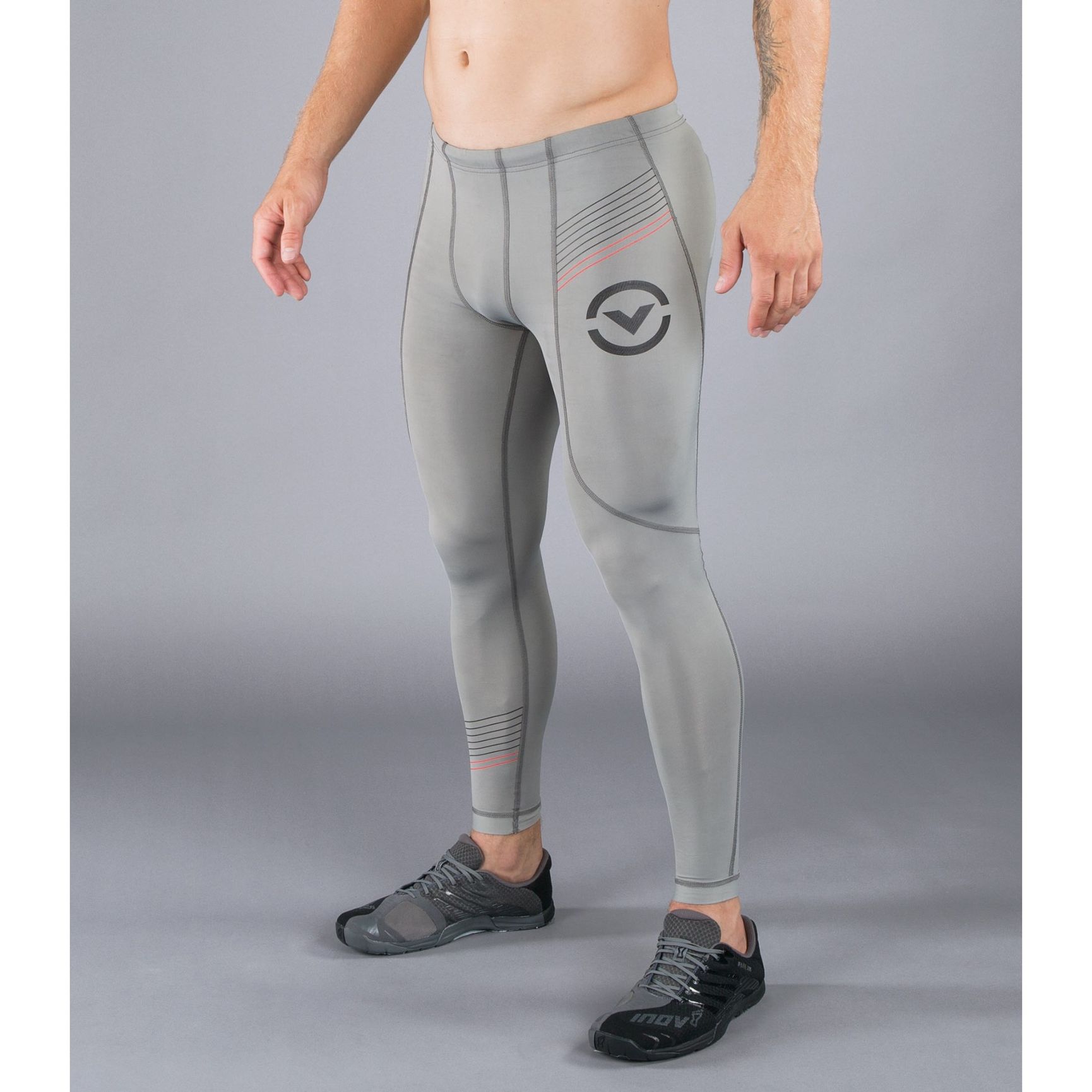 Virus Mens Pinstripe Bioceramic V2 Compression Tech Pants Au9 5